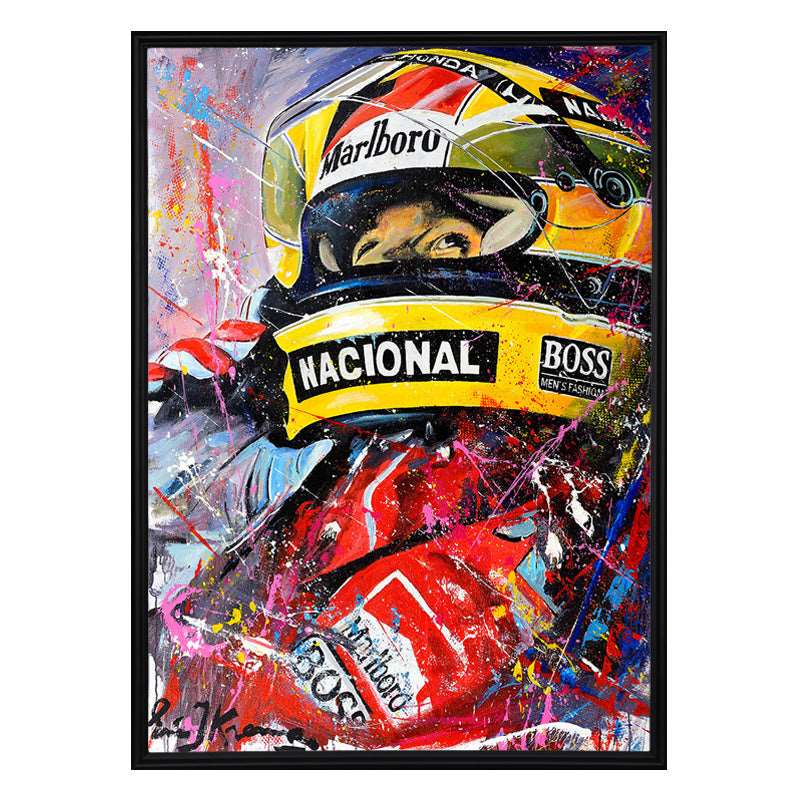 Ayrton Senna - Senna Sempre poster - F1 art by Eric Jan Kremer ...